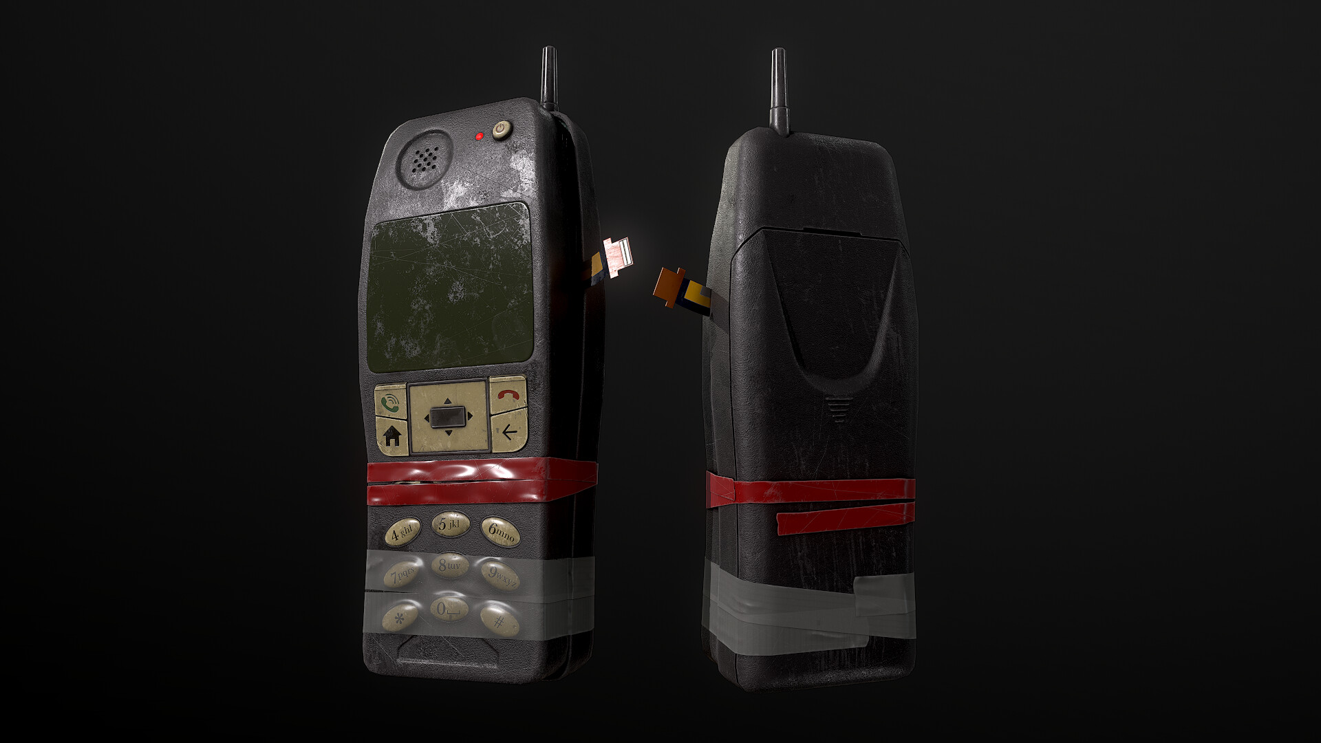 ArtStation - Broken Cell Phone