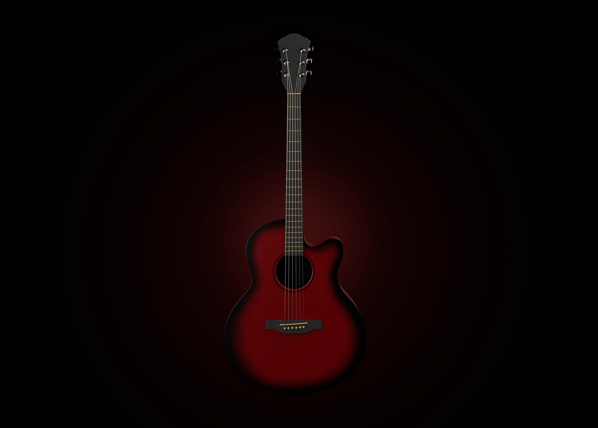 ArtStation - 3D Guitar Model