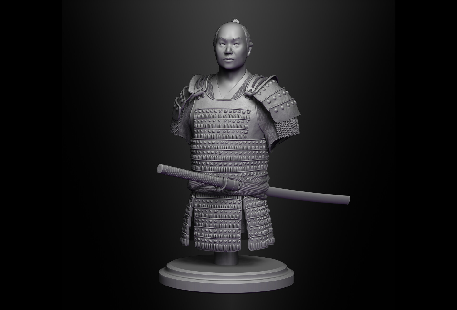ArtStation - Samurai Bust
