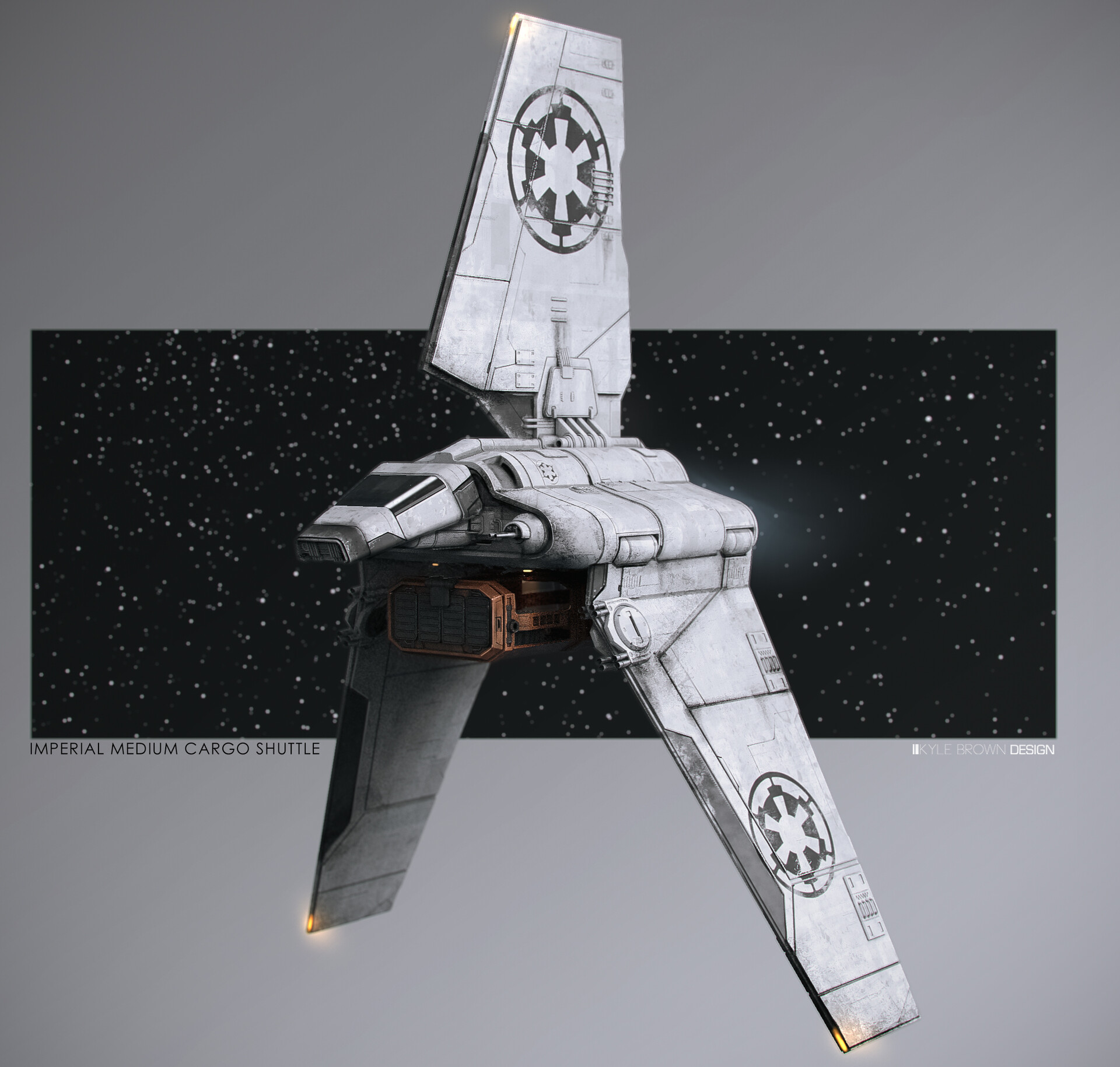 ArtStation - Imperial Medium Cargo Shuttle- Fan Piece