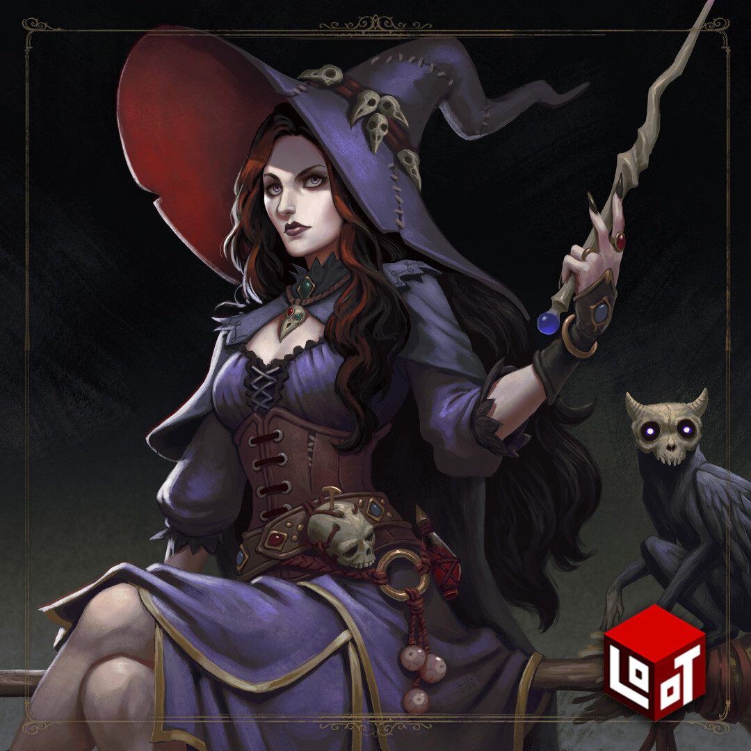 ArtStation - Morgan, The Hex Witch and Schrodie