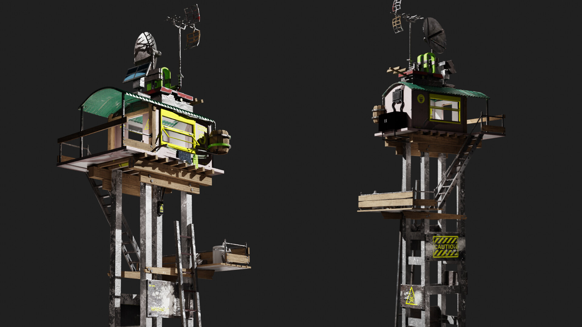 ArtStation - Post-Apocalyptic Watchtower