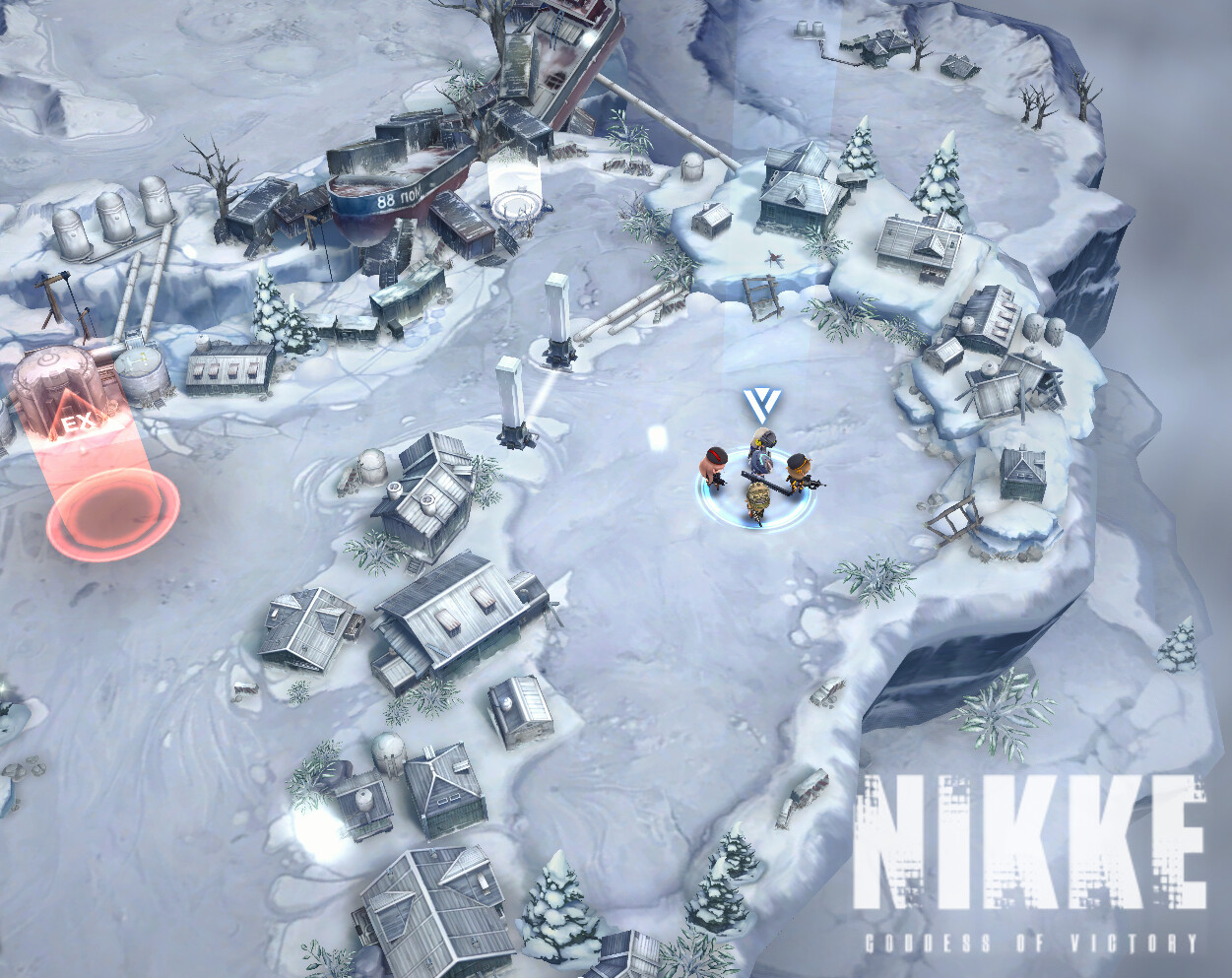 ArtStation - NIKKE_니케 -승리의 여신- 3D Field Map [Ice Land_Campaign 05]