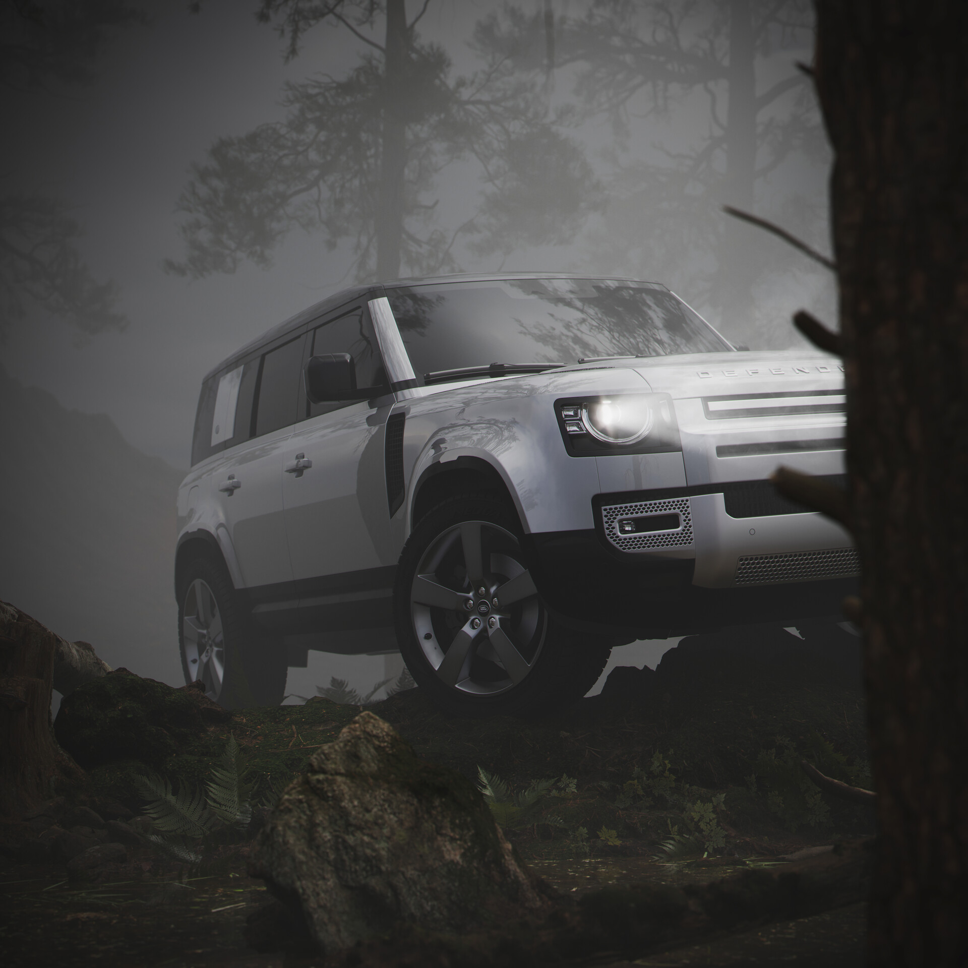 ArtStation - Land Rover Forest