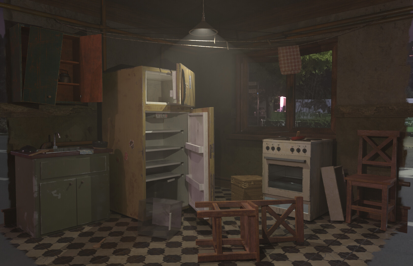 ArtStation - Kitchen Diorama
