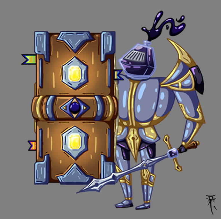 ArtStation - Write Knight Concept Art