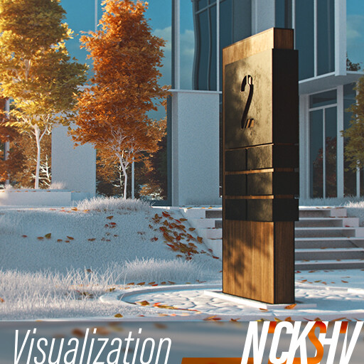 ArtStation - Layout style building street number