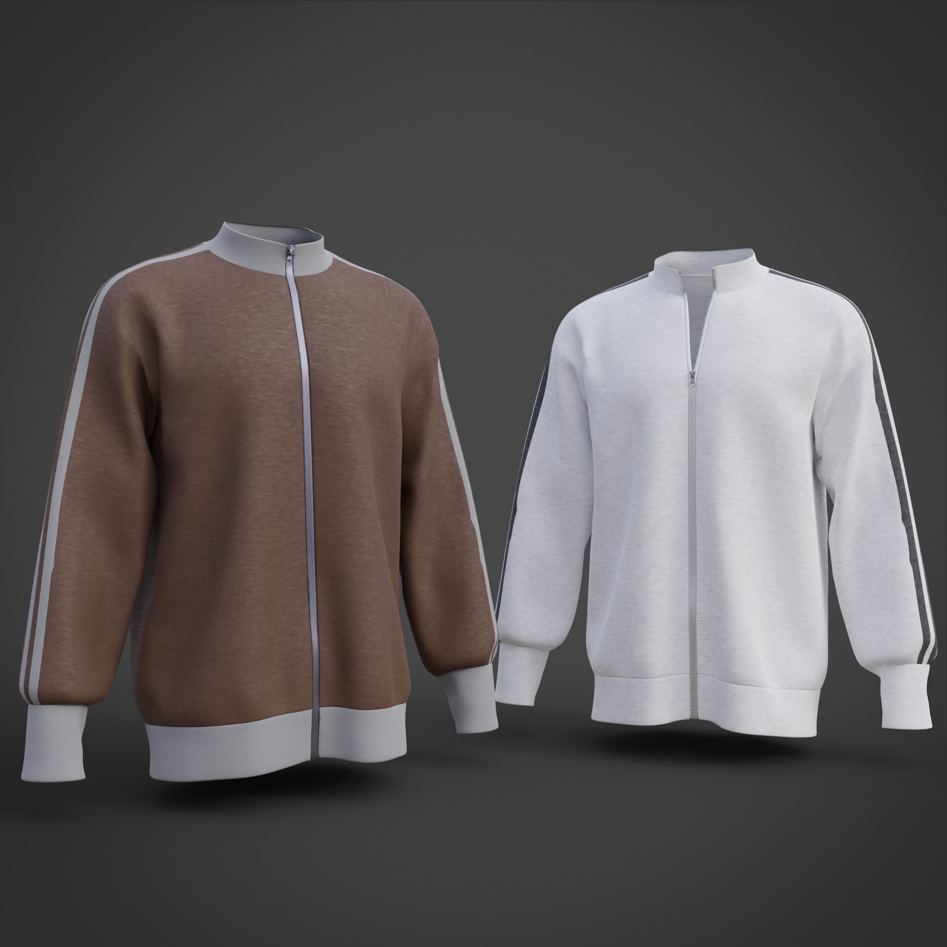 ArtStation - 3D Male Tracksuit Jacket