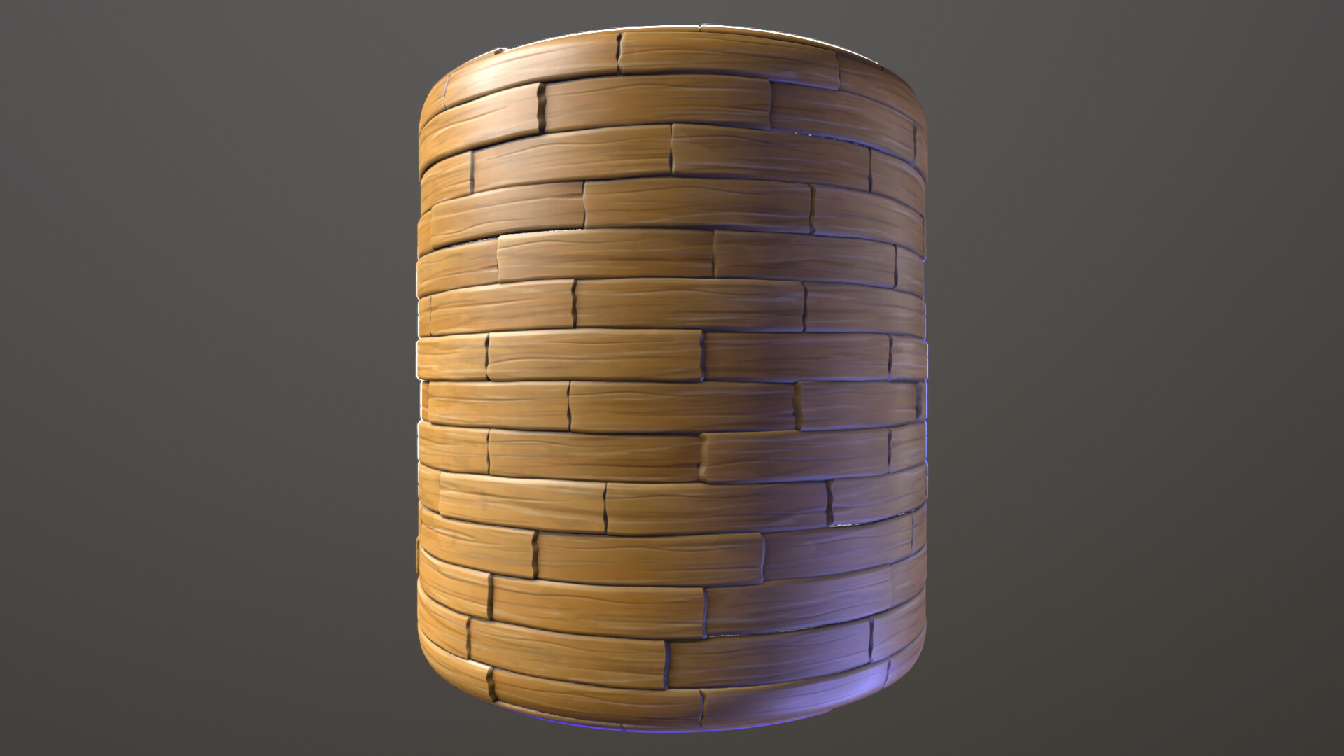 ArtStation - Stylized Wood Tile