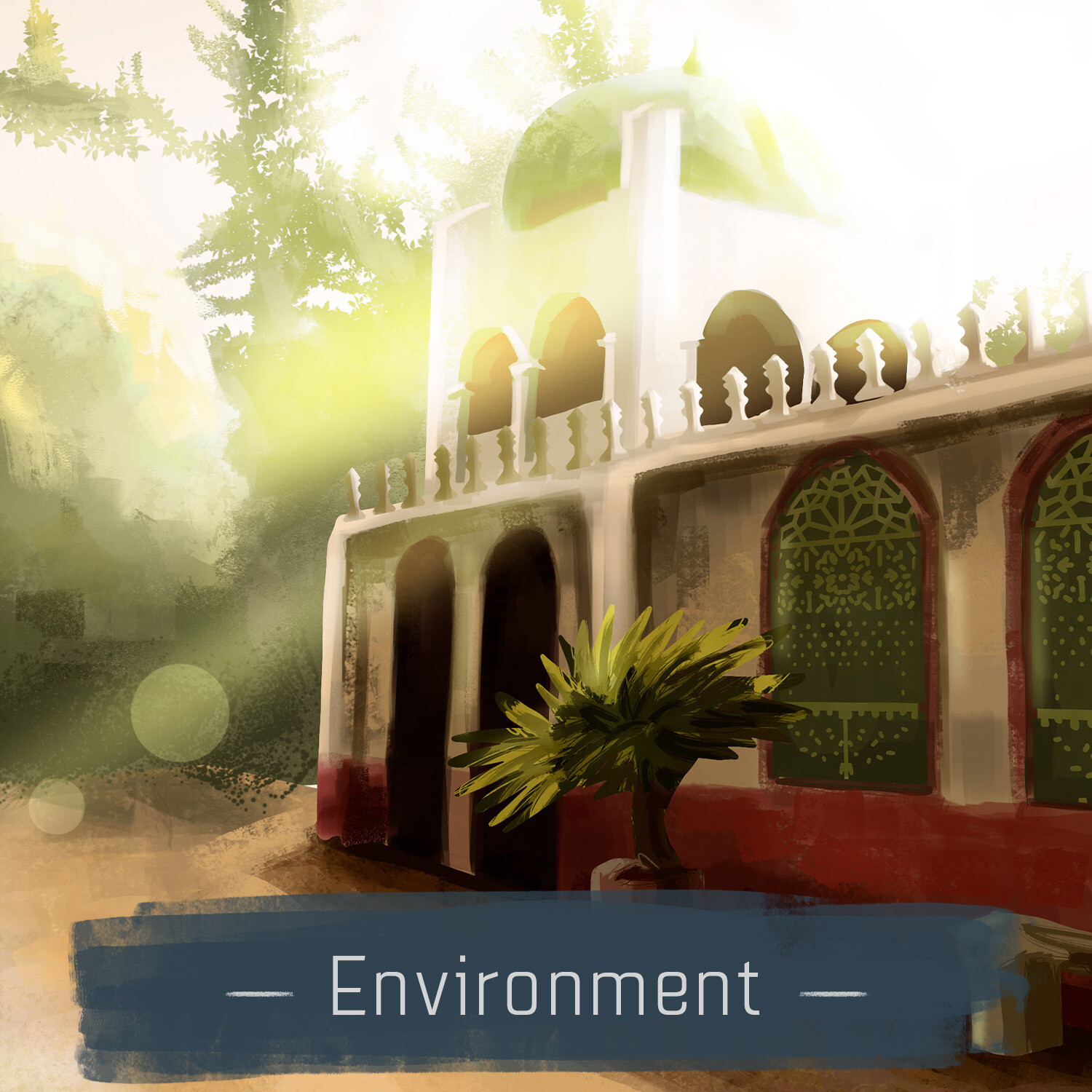 ArtStation - Concept Art: Back Garden Environment