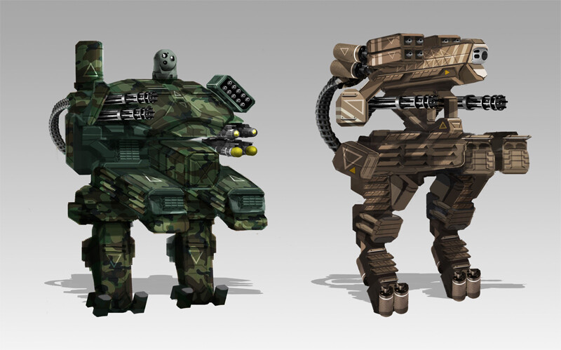 ArtStation - Military Mech Designs
