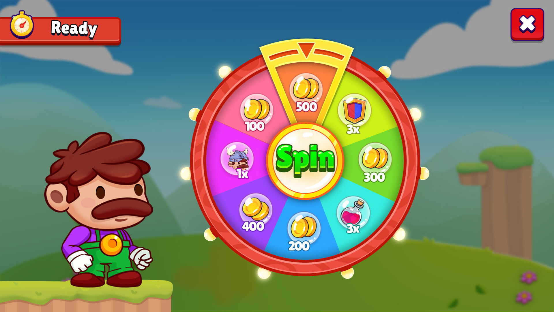 ArtStation - Super Bro Go (Spin Wheel UI)