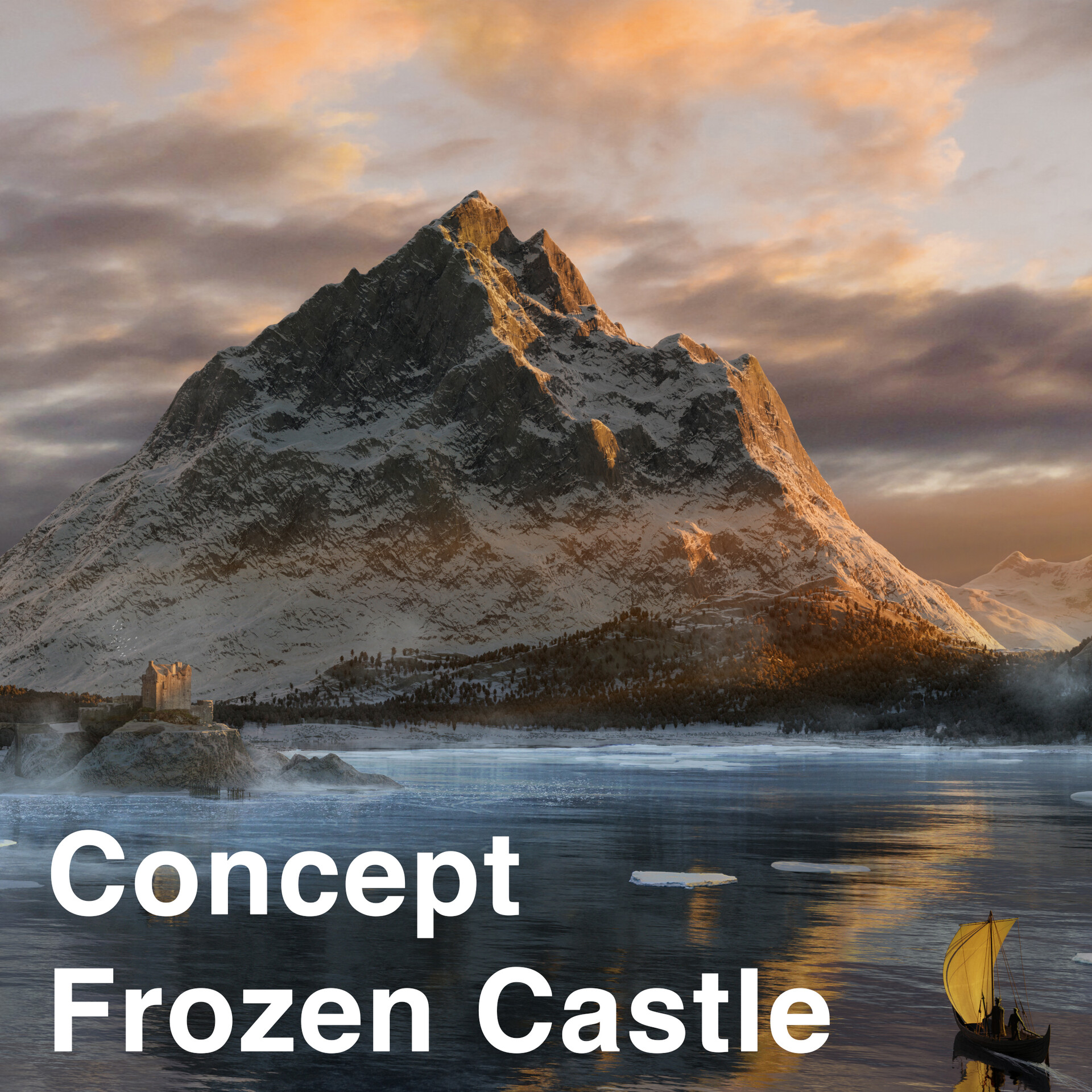 ArtStation - Frozen Castle Concept
