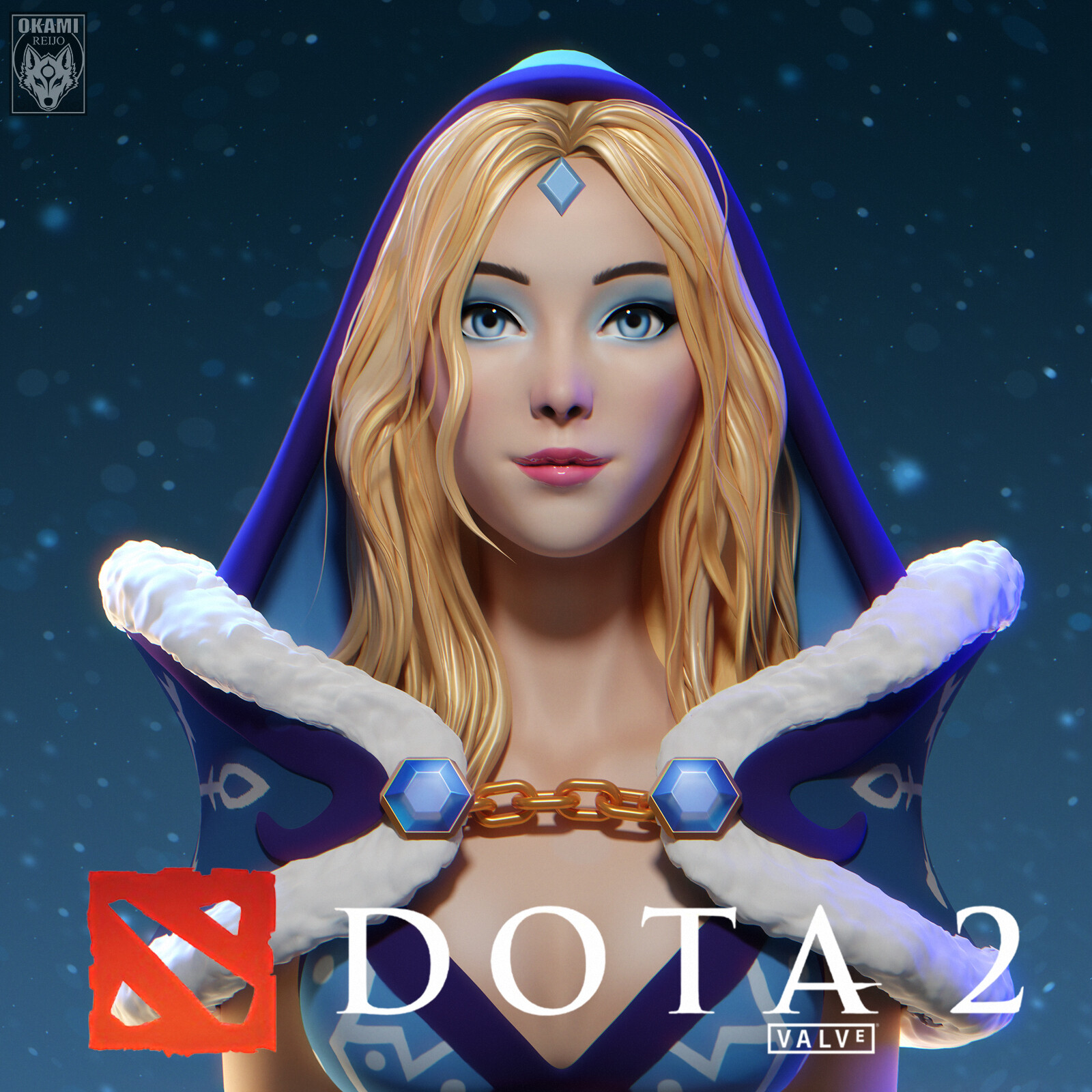 Crystal Maiden Wallpaper 3d