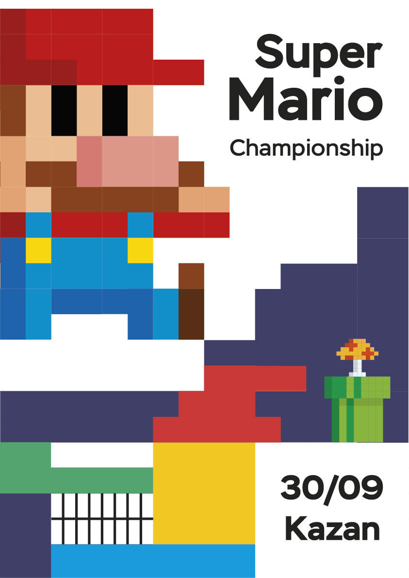 ArtStation - Design project of the Super Mario 40th Anniversary ...