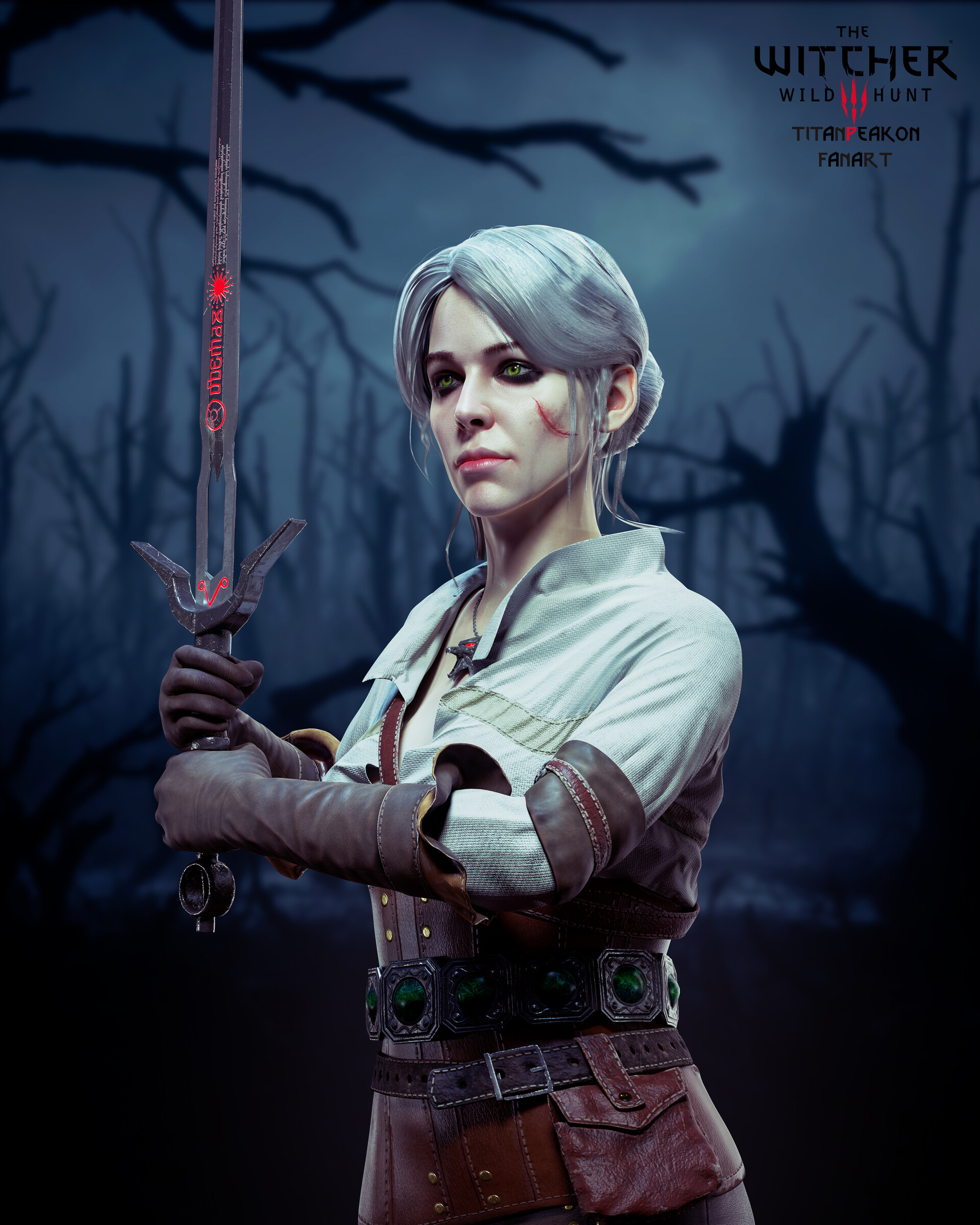 ArtStation - Cirilla Fiona The Witcher Wild Hunt Fan Art
