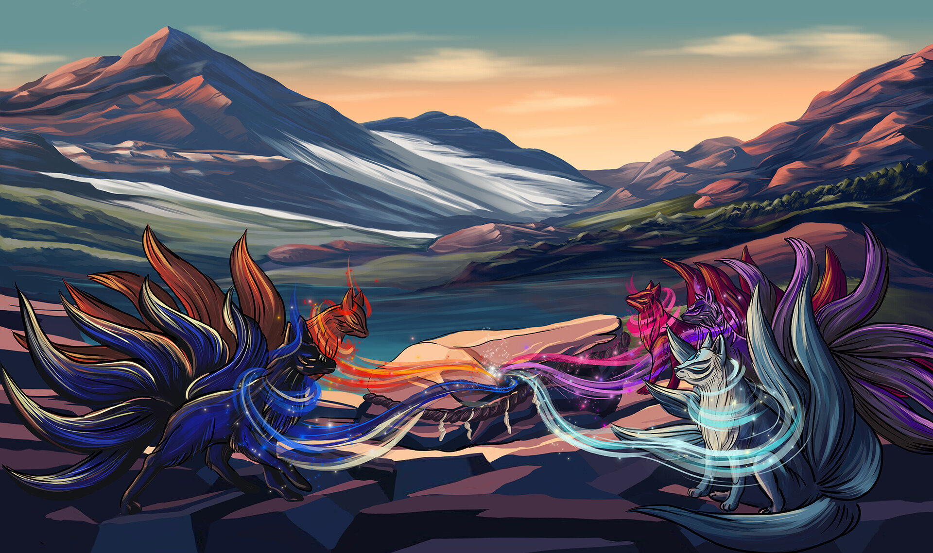 ArtStation - NINE TAIL'S BANNERS