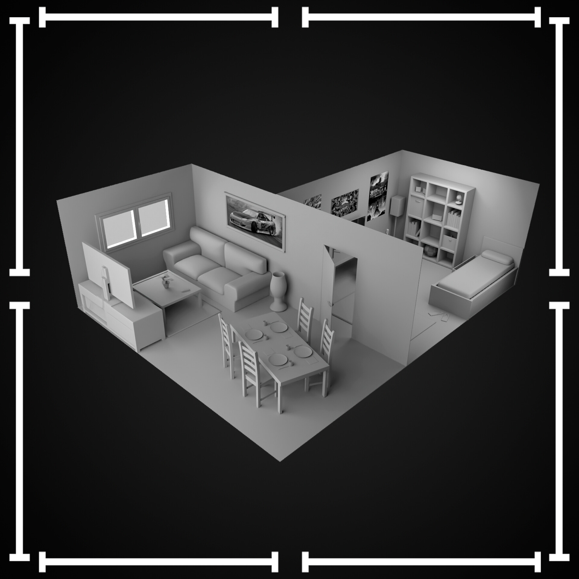 ArtStation - Flat Living Concept