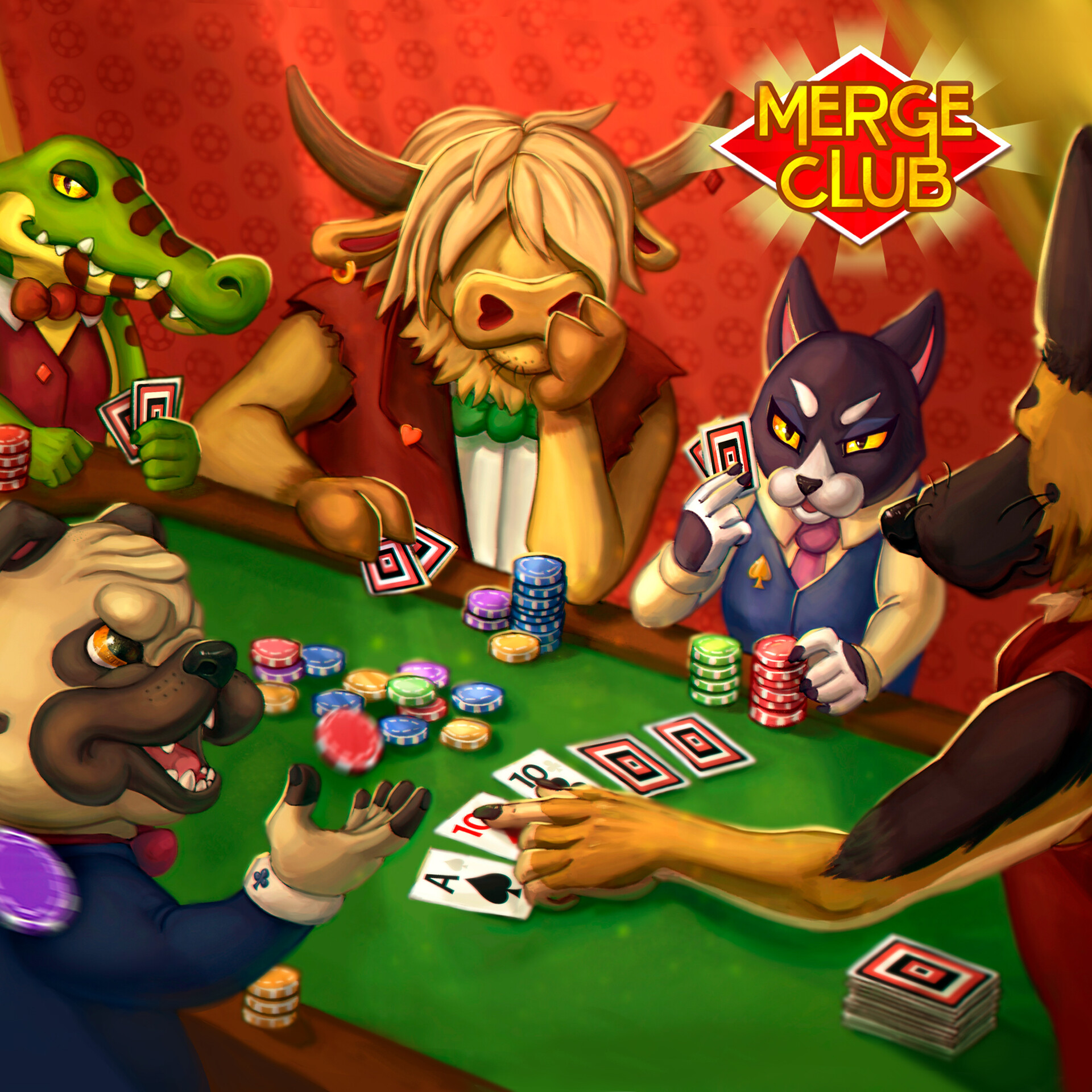 ArtStation - Merge Club - Illustration and splash arts