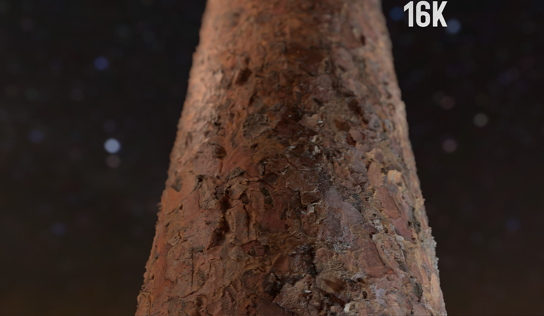 ArtStation - Pine Bark PBR material 16K resolution