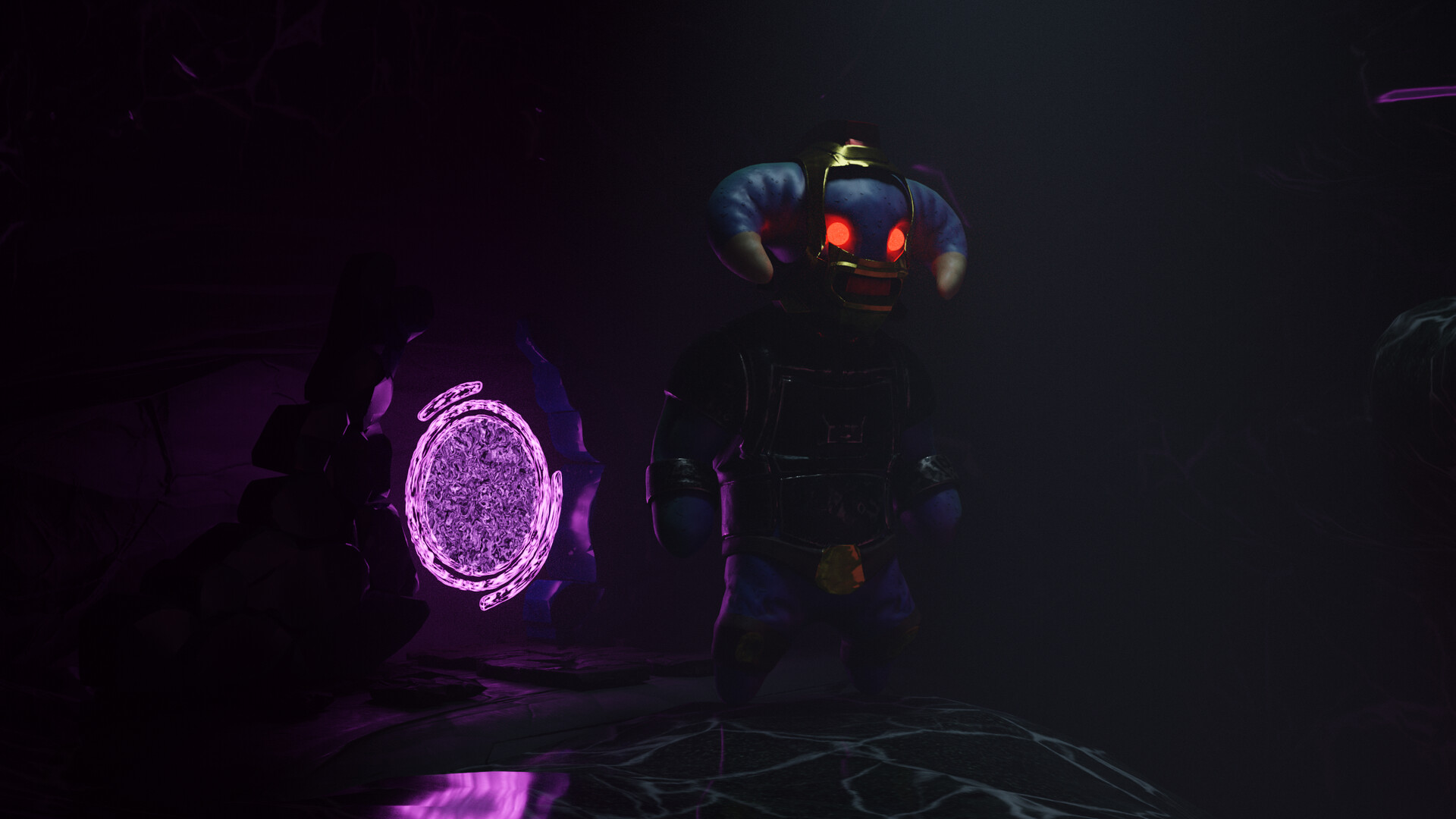 ArtStation - Boss, spider and portal in the cave/Render-scene Abyss ...