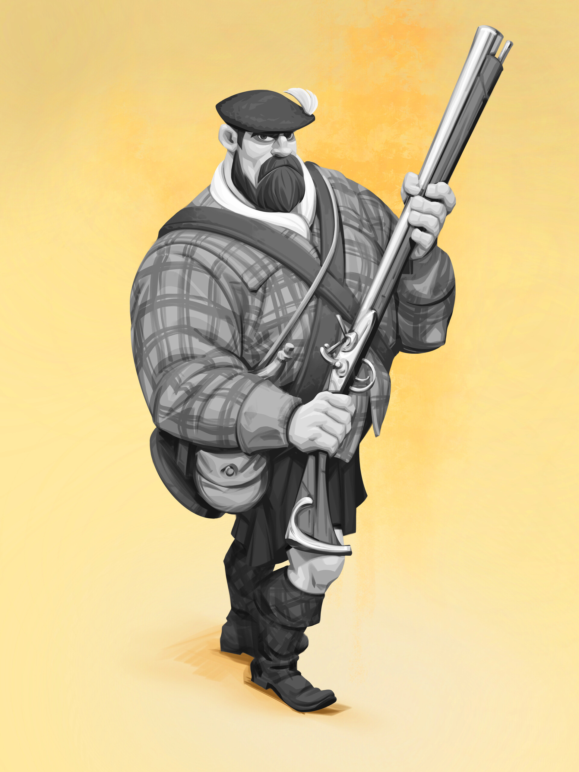ArtStation - musketeer cartoon 01