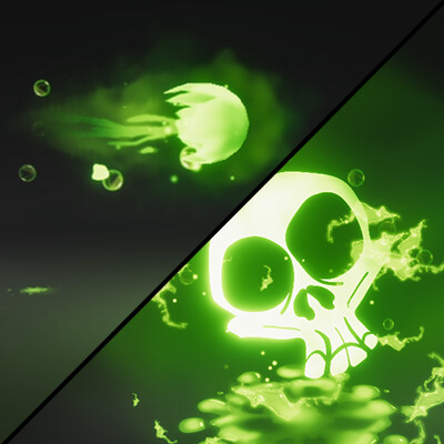 ArtStation - Poison Projectile - VFX Study