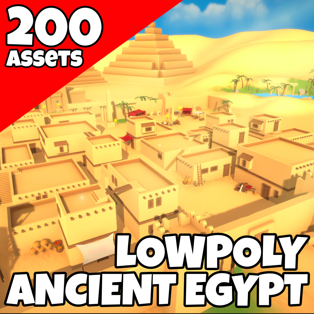 ArtStation - Ultimate Low-Poly Egypt Pack