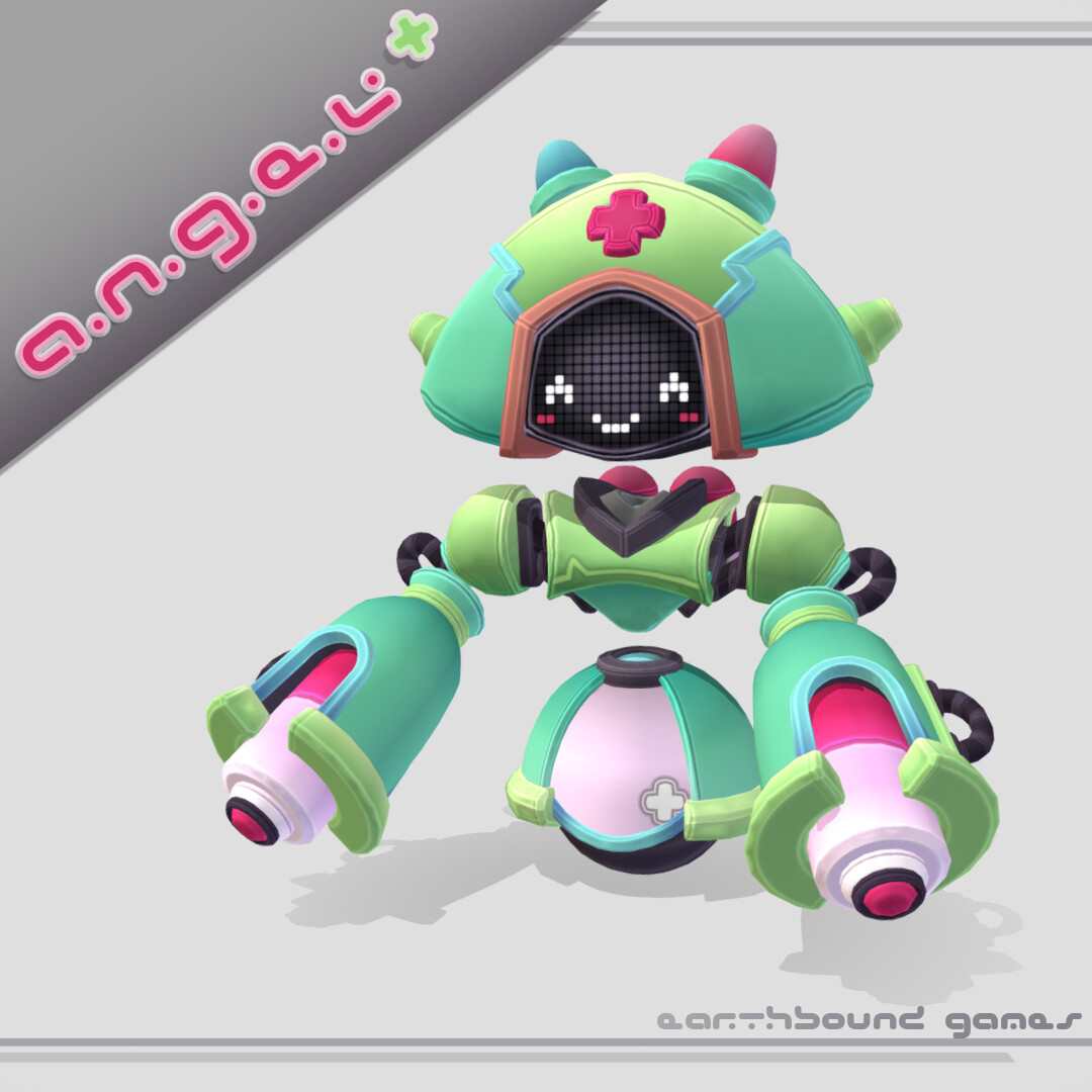 Ashley Wilkinson - a.n.g.e.l : stylised robot hero prototype ("Soccerbots")