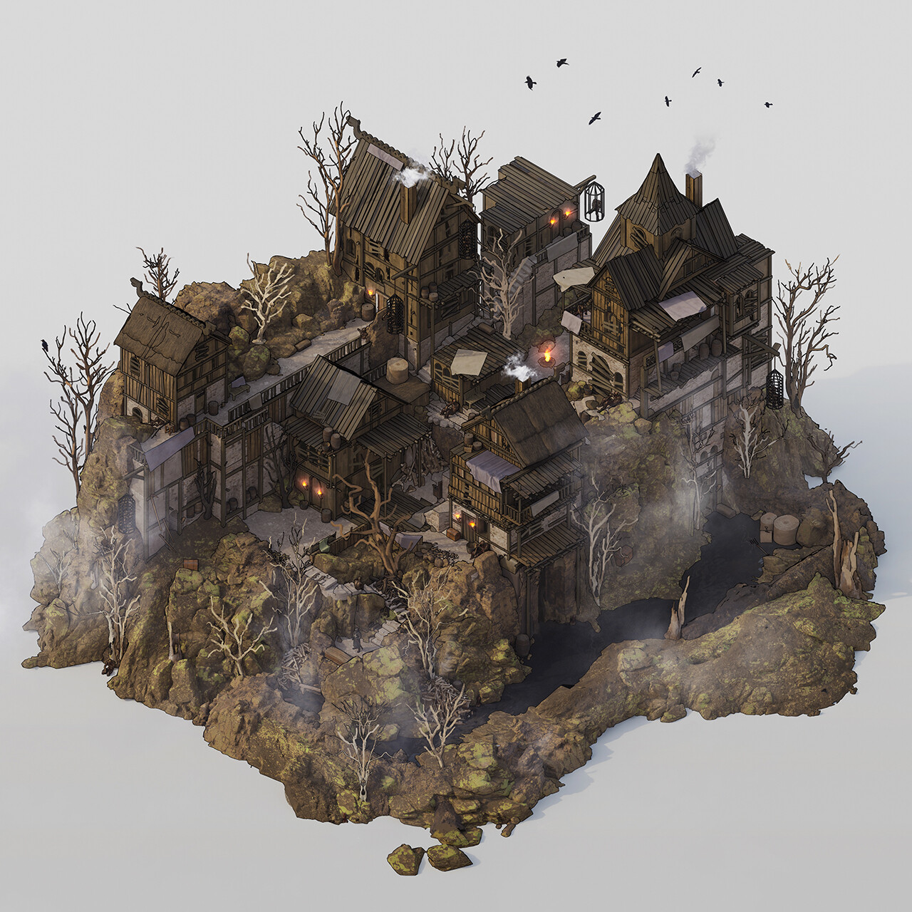 ArtStation - Town of the Dead (Environment Design)