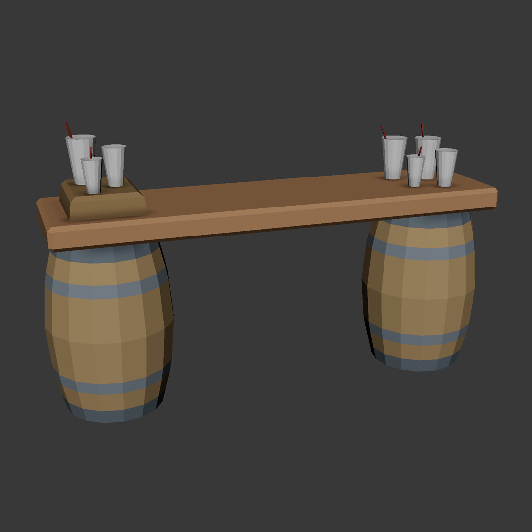 ArtStation - Drinks Counter