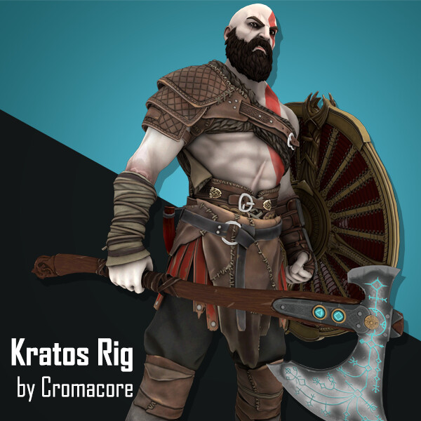 ArtStation - Kratos Rig - Duarte Ferreira
