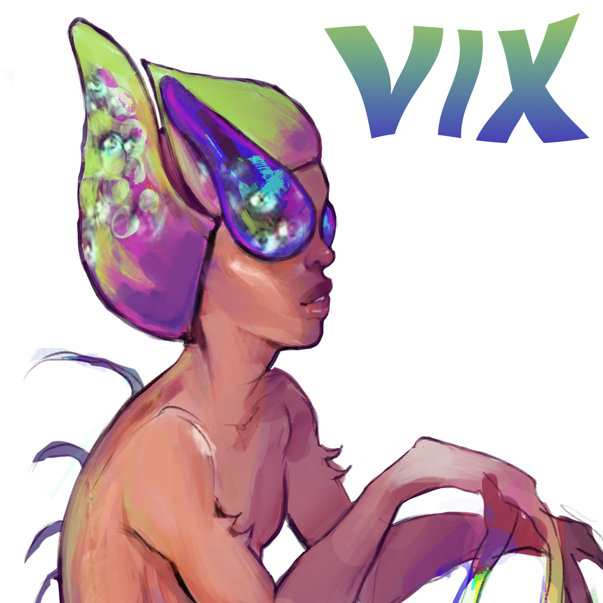 ArtStation - Vix: the Cyber Mantis Elite (Concept)