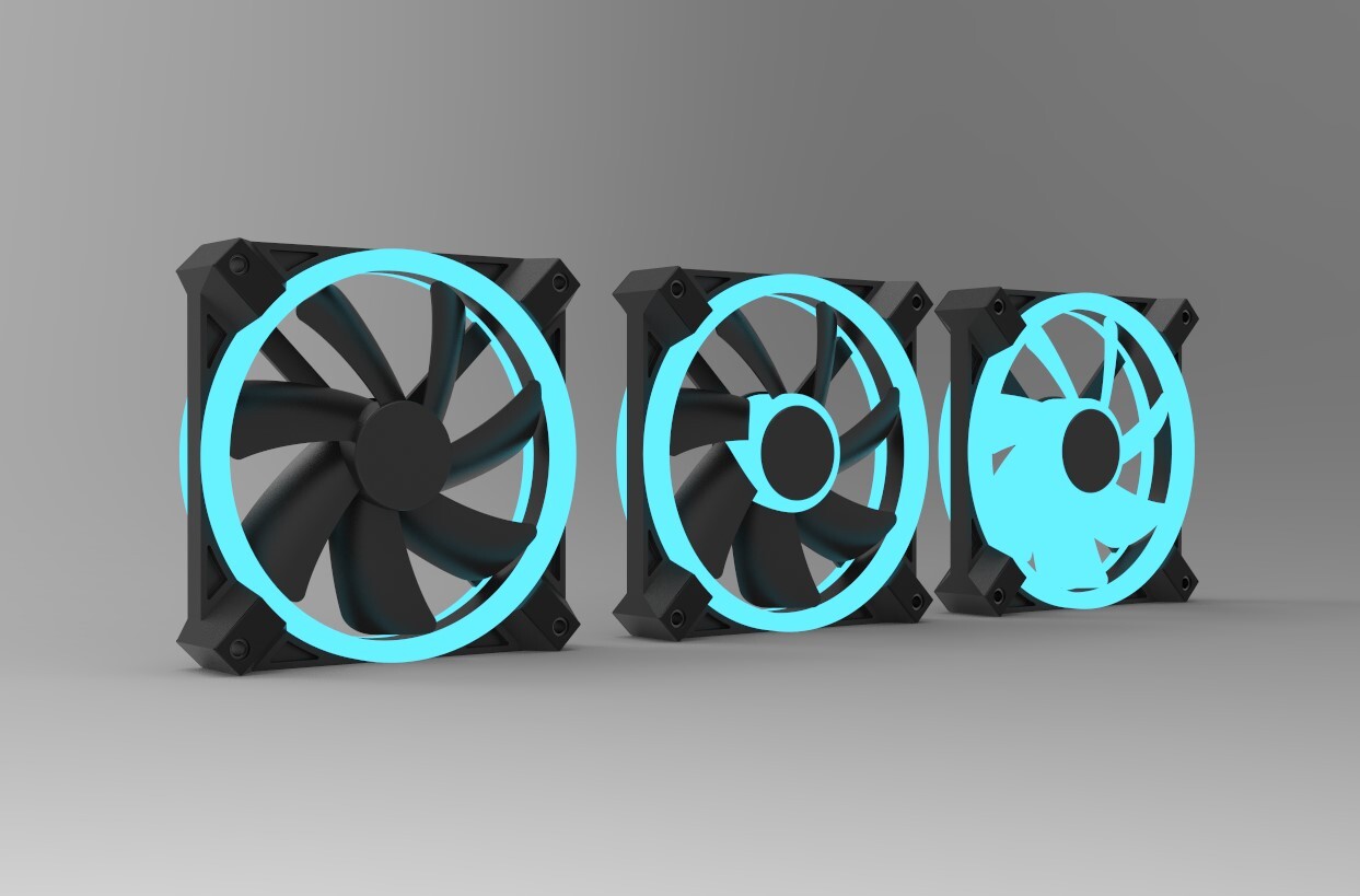 ArtStation - PC case fans - concept (3D model)