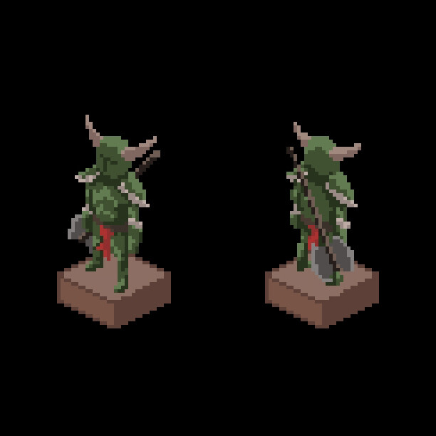 ArtStation - Isometric fantasy pixel characters