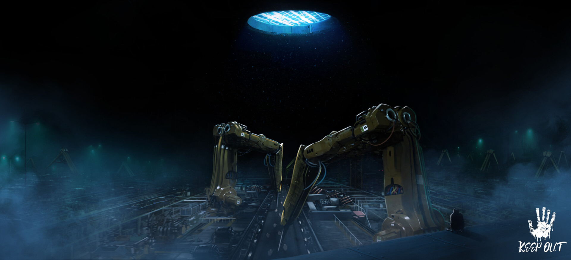 ArtStation - KEEP OUT_Background Concept Art_Android Factory