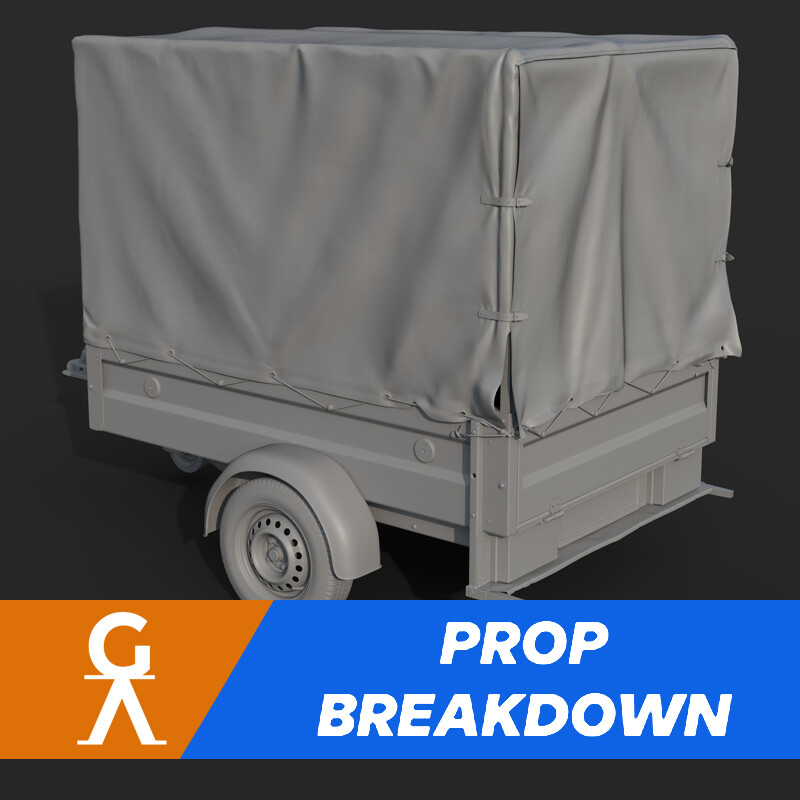 ArtStation - Car Trailer - Breakdown