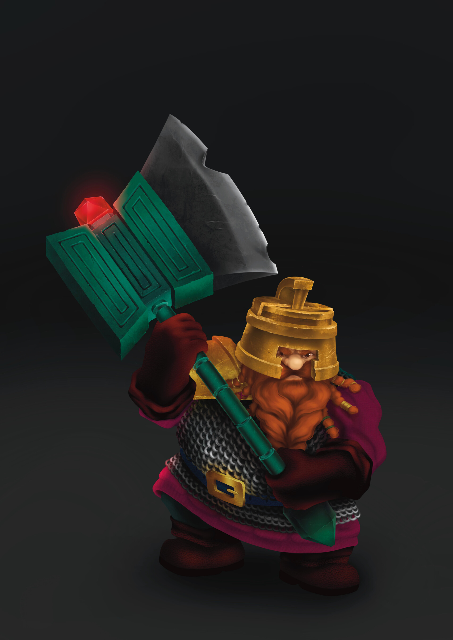 ArtStation - Warrior dwarf from the enchanted forest
