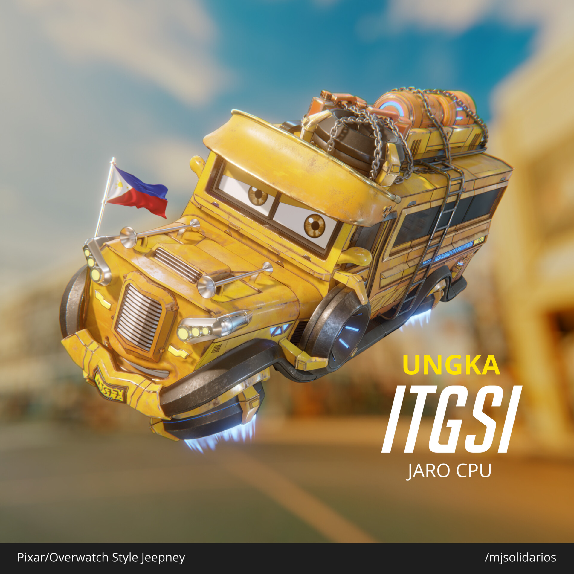 ArtStation - Pixar/Overwatch Style Jeepney