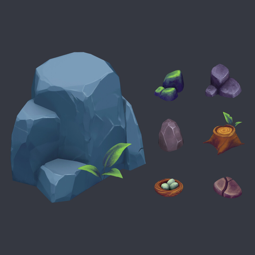 ArtStation - Stones and prop