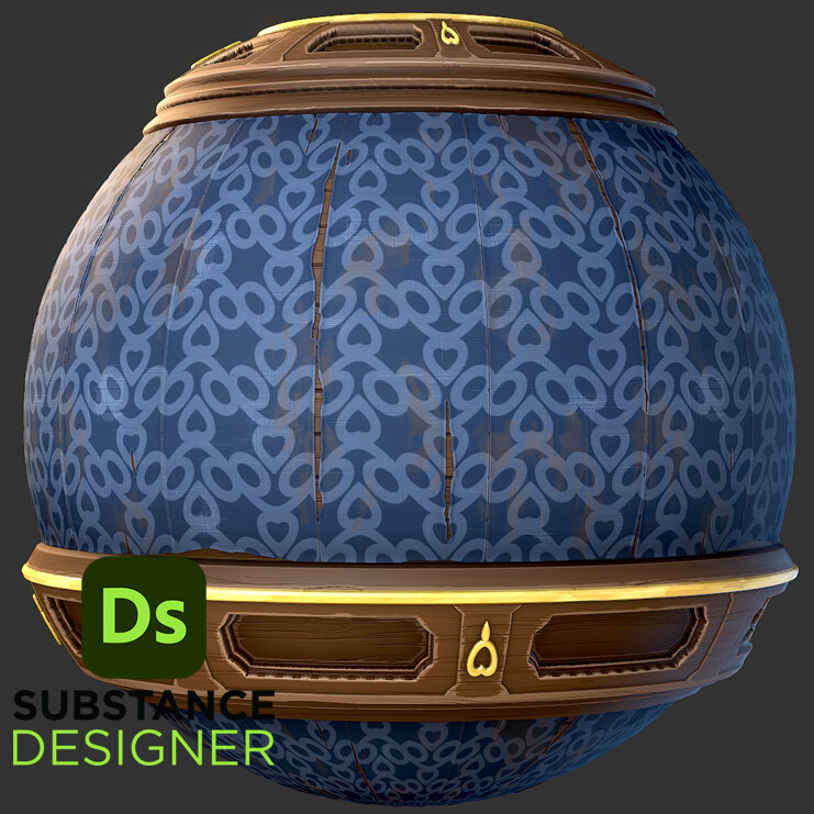 ArtStation - Stylized Wall Paper - Substance 3D Designer