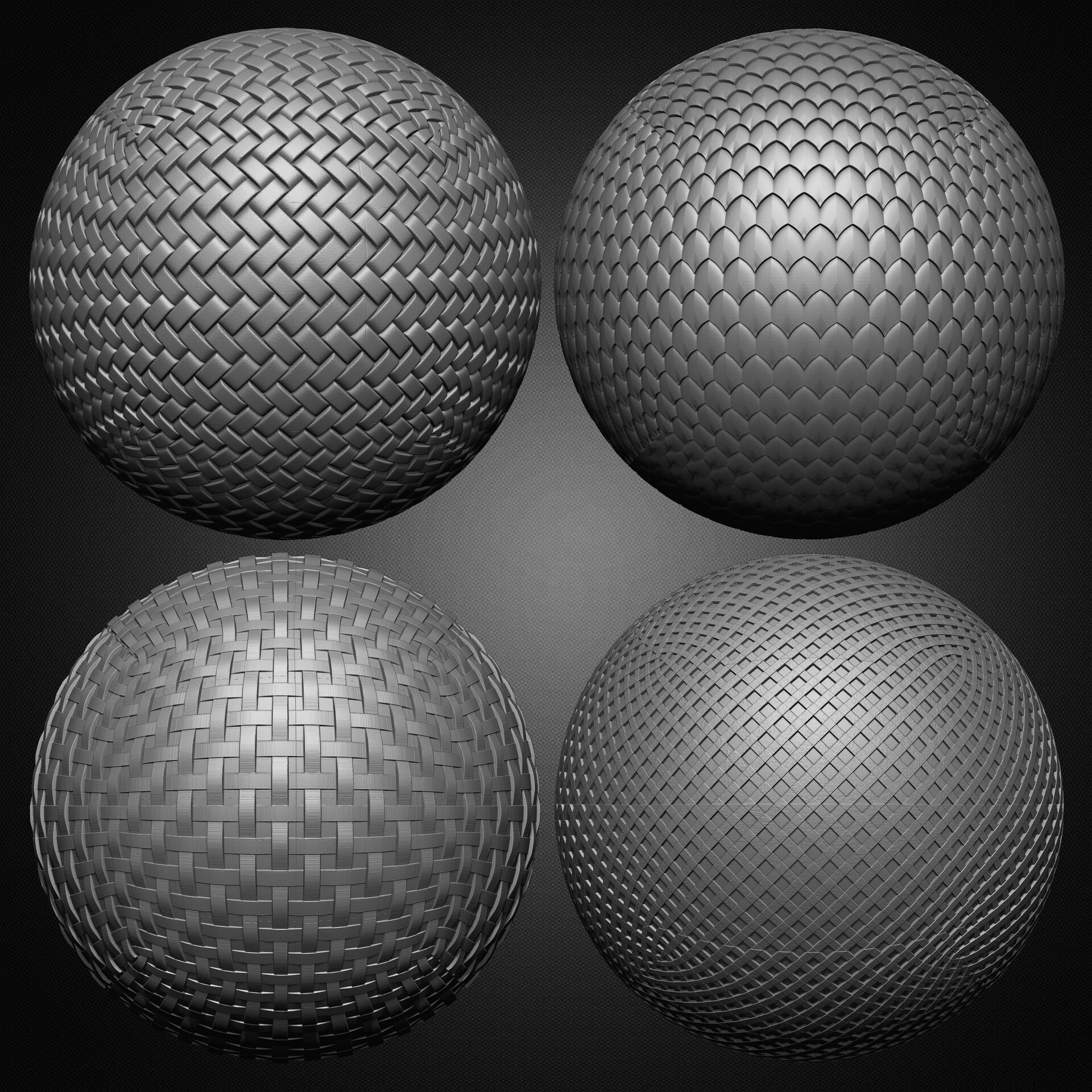 ArtStation - 50 Fabric Alphas for Clothes Vol 01