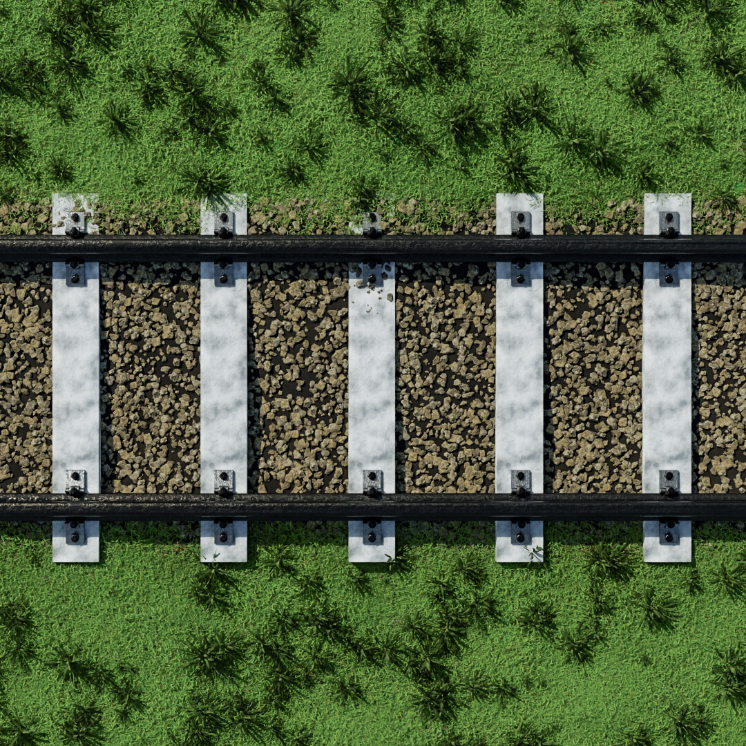 ArtStation - Procedural Train Railway Track