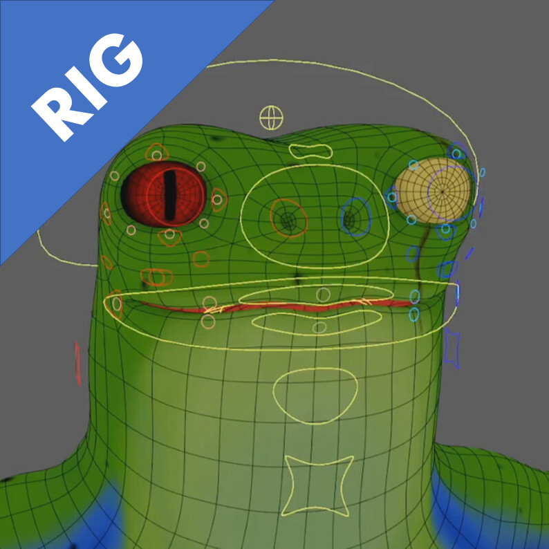 ArtStation - Frog Facial Rig