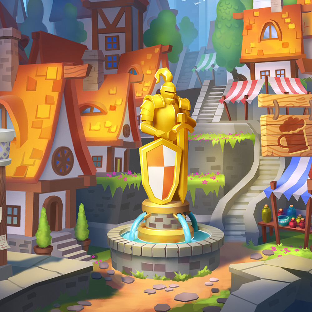 ArtStation - Orange Village