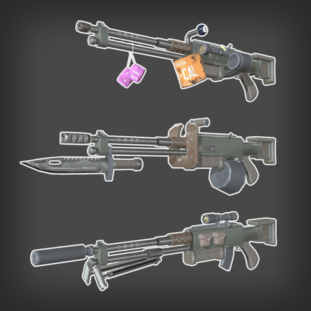 ArtStation - Modular Post-Apocalyptic Weapon