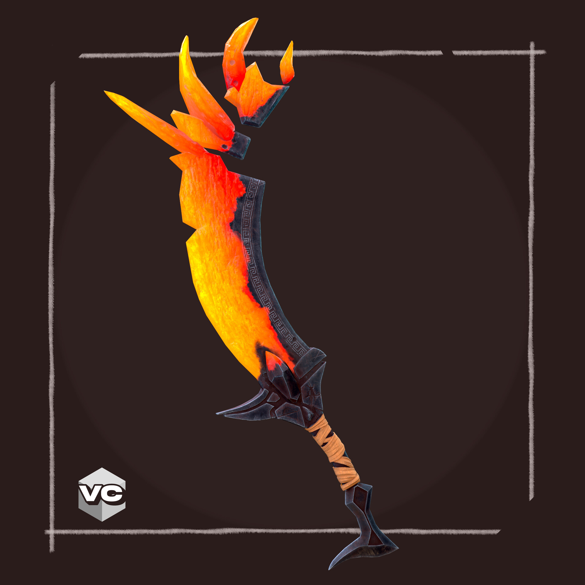 ArtStation - Magma Sword - Stylized