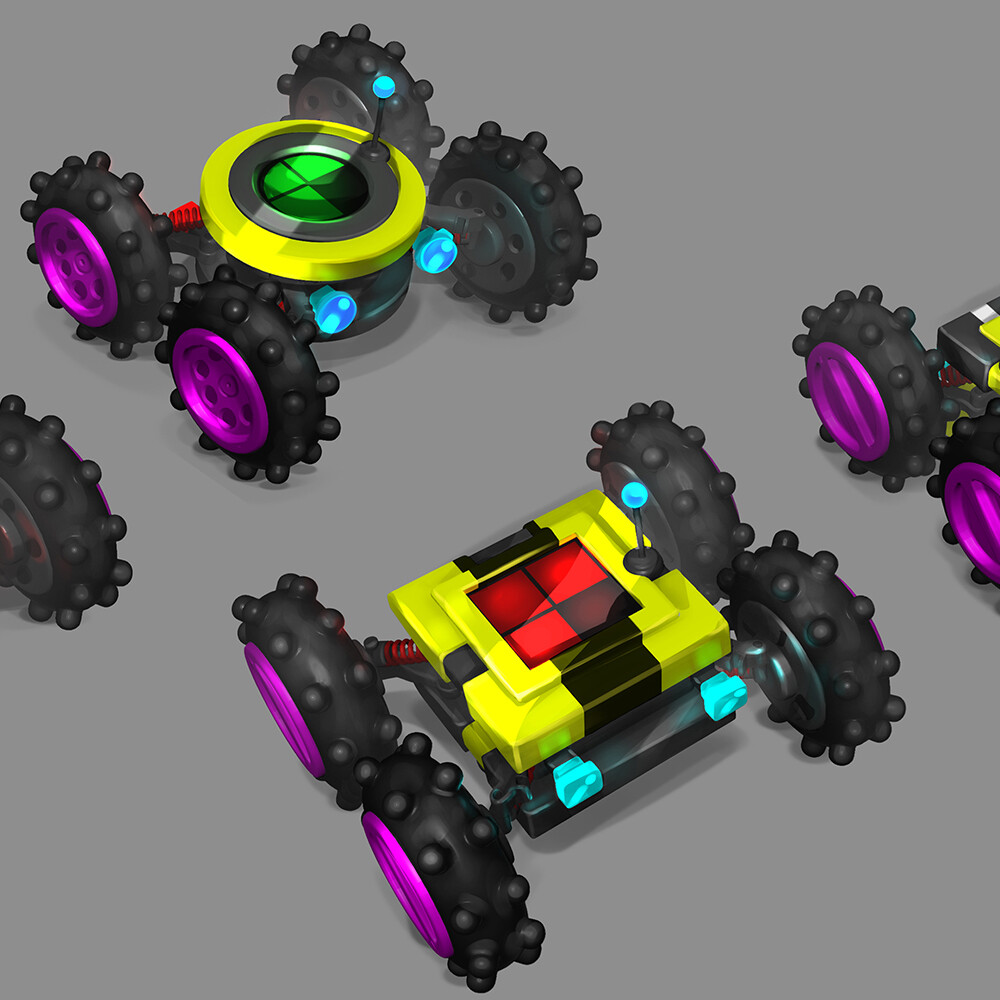 ArtStation - 4x4 tiny robots