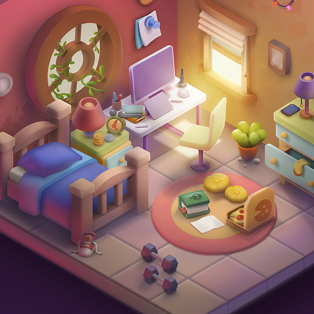 ArtStation - BG Design Room Interior - Ekla ghor amar desh