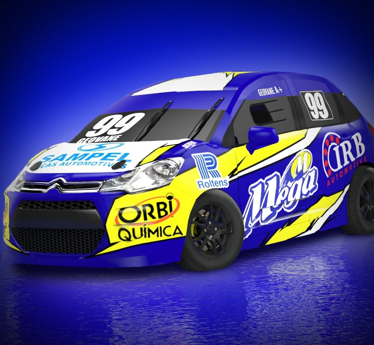 ArtStation - Race car model - Citroën C3